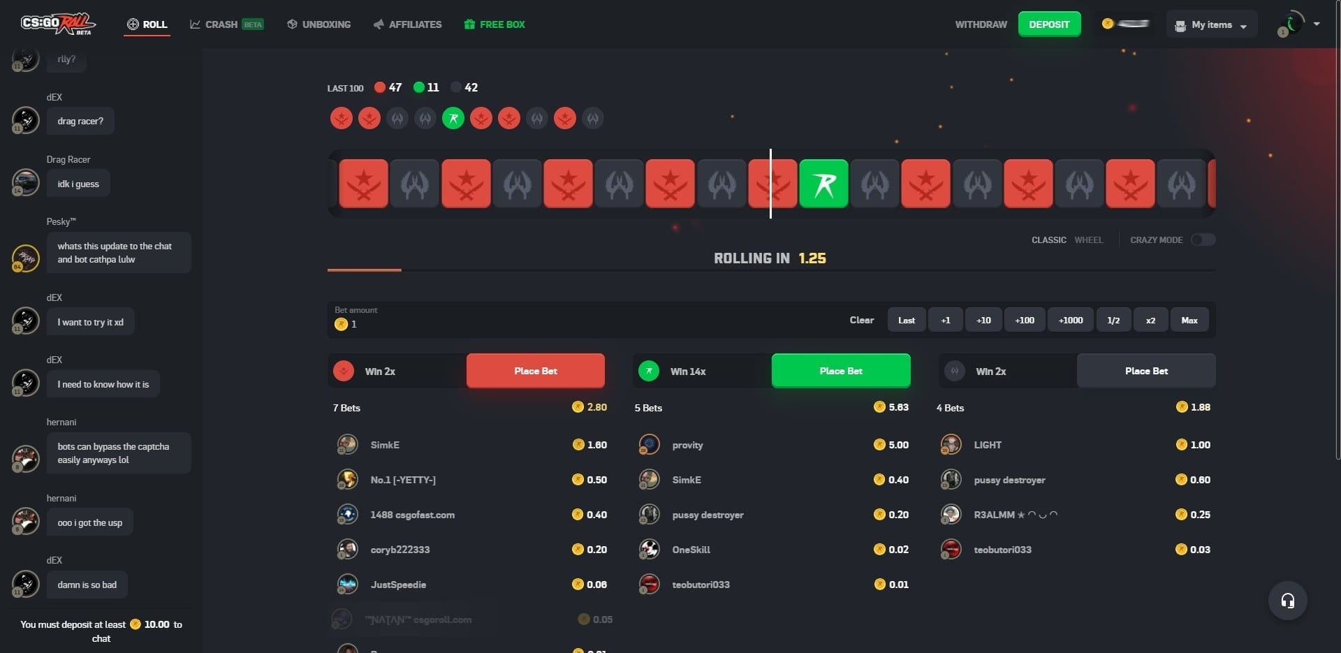 CSGORoll Review in 2020 | Features | Games | Free Bonus Code