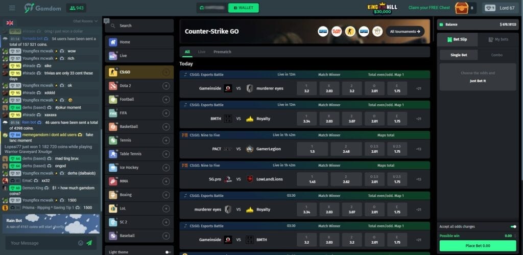 Gamdom Review in 2021 | Games | Features | Free Bonus Code