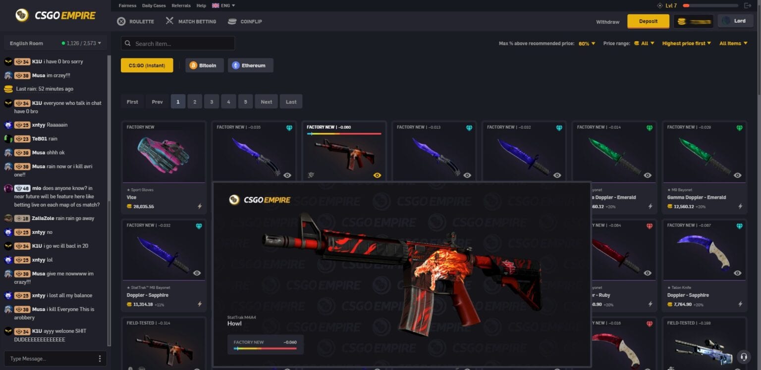 CSGOEmpire Review in 2022 | Games | Ratings | Free Case Code