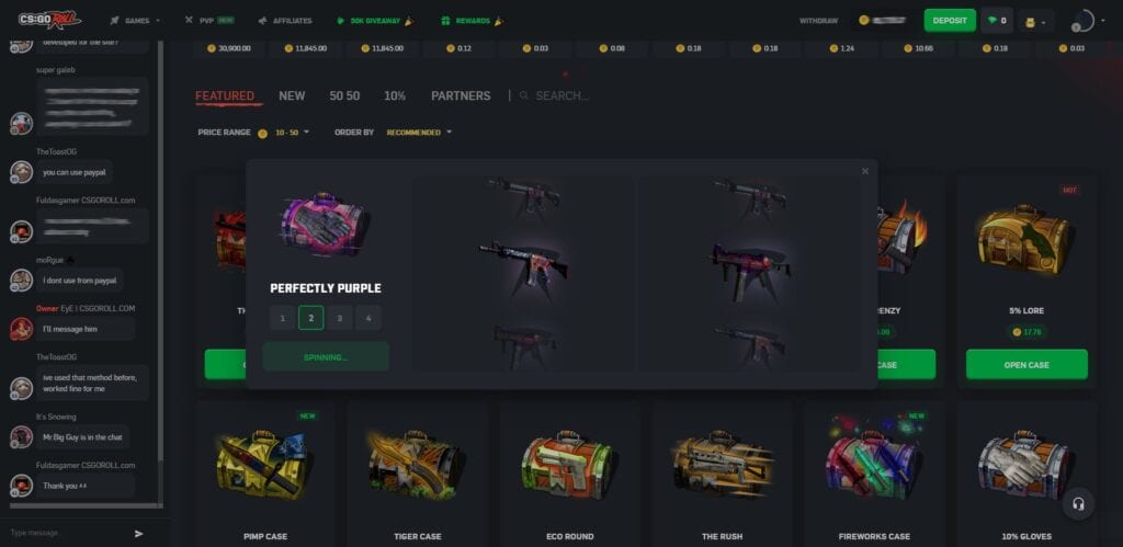 CSGORoll Review in 2021 | Features | Games | Free Case Code