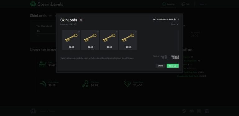 SteamLevels Review in 2023 | Honest Rating | All Features