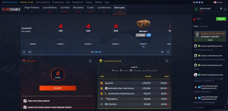 RustChance Review 2025 | Features | Rating | Affiliate Code