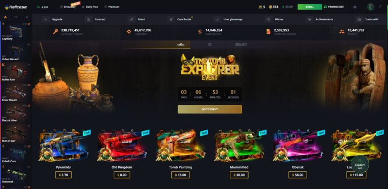 Hellcase Review 2022 | Features | Rating | Free Bonus Code