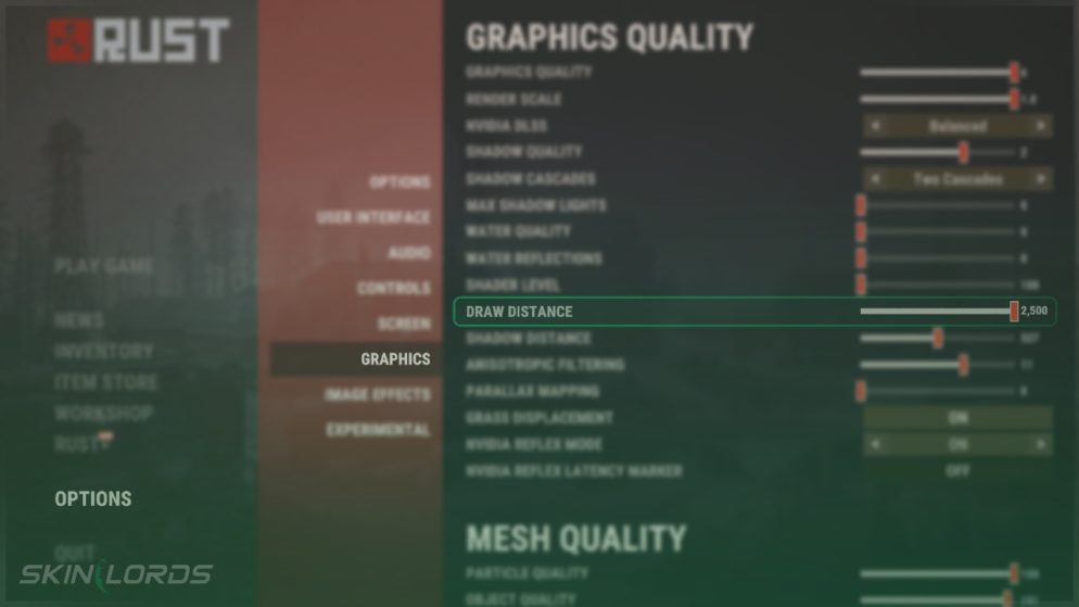 How to Change Draw Distance in Rust - SkinLords