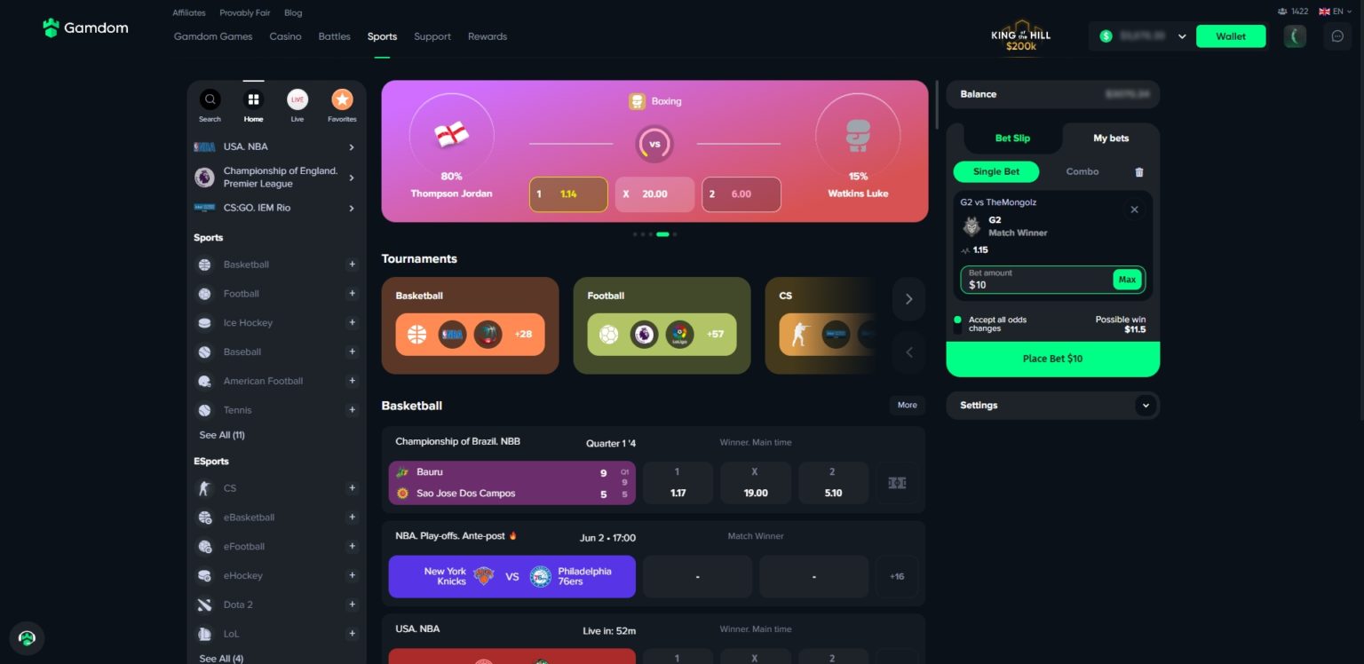 Gamdom Review in 2024 | Games | Features | Free Bonus Code