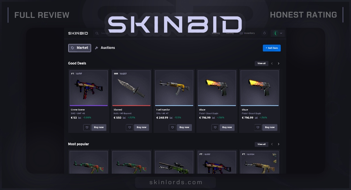 SkinBid Review in 2023 - Is SkinBid.com Legit?
