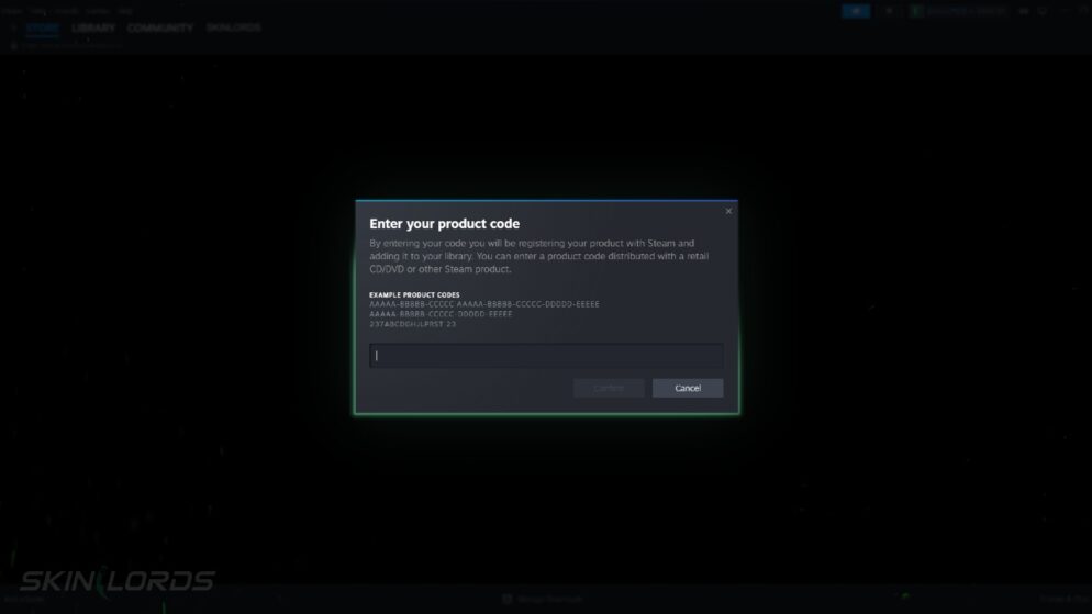 How to Activate a Game Key on Steam - SkinLords