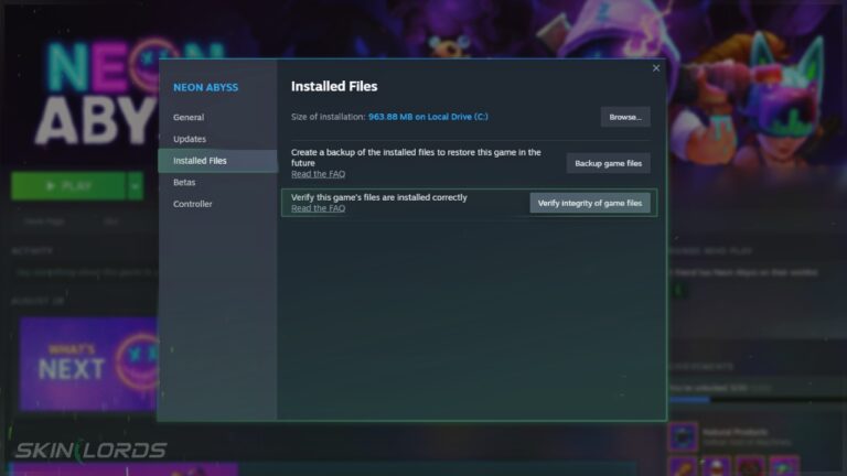 How to Verify the Integrity of Game Files on Steam - SkinLords