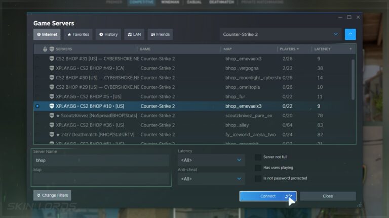 How to Join CS2 Community Servers - SkinLords