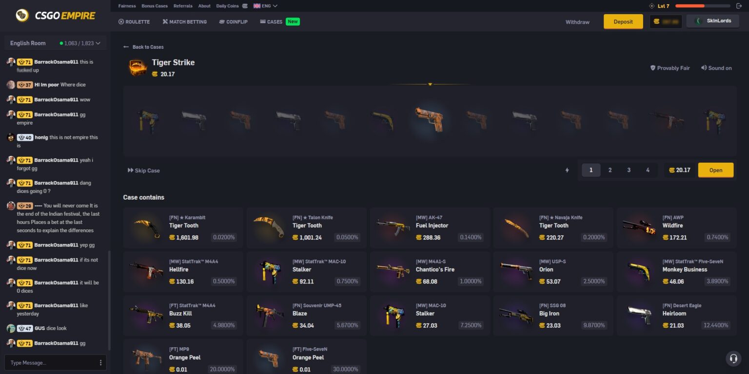 CSGOEmpire Review in 2024 | Games | Ratings | Free Case Code